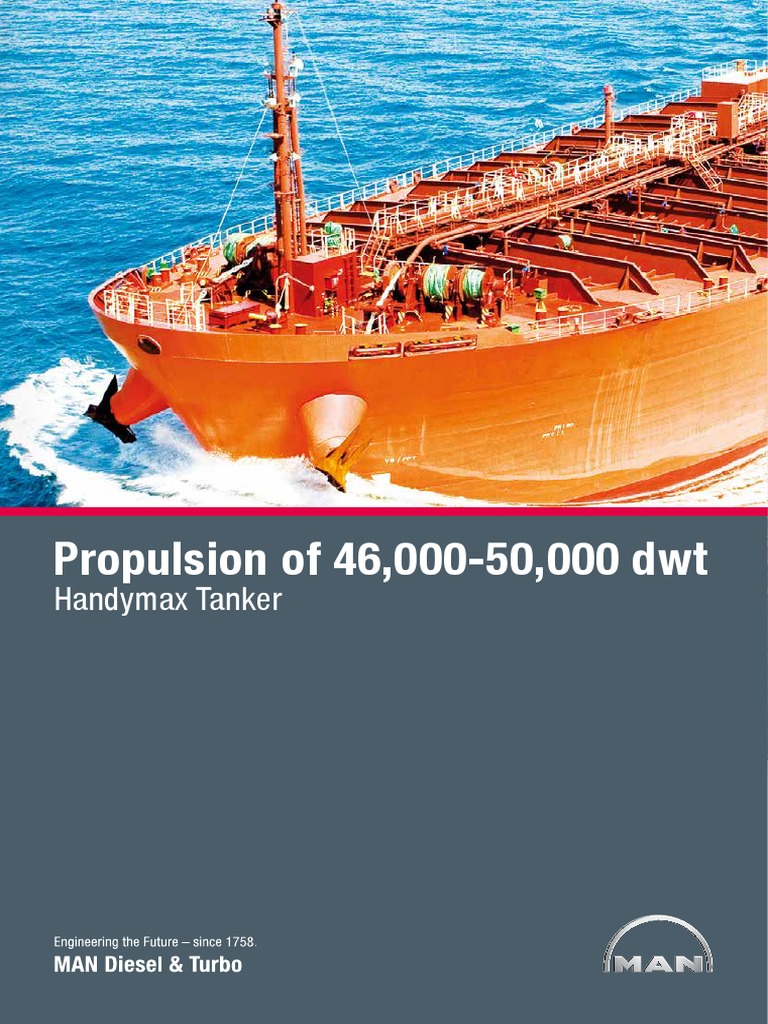 Propulsion of 46000 50000 DWT Handymax Tanker PDF | PDF | Marine ...