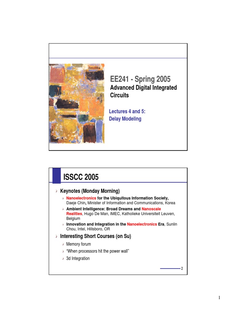 EE241 - Spring 2005: ISSCC 2005 | PDF | Mosfet | Electronic Circuits