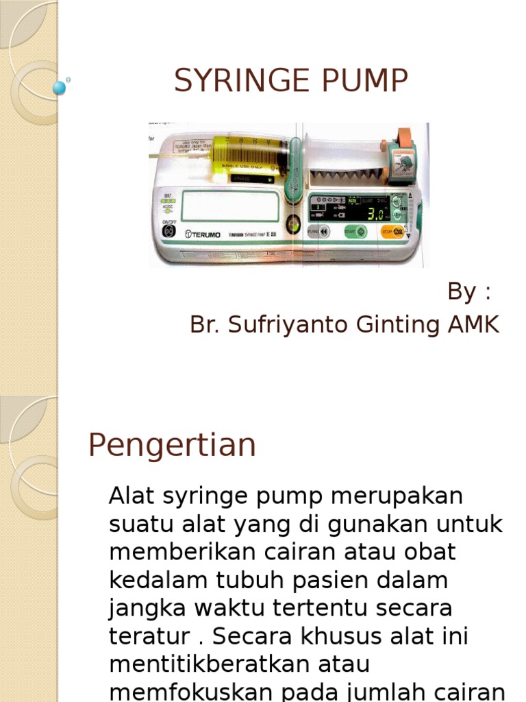 Syringe Pump | PDF