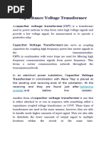CCVT VS PT | PDF | Transformer | Inductor