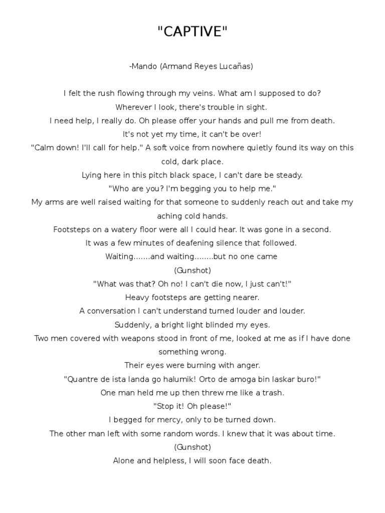 Declamation Piece | PDF