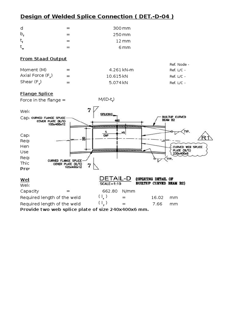 Welded Splice Connection | Building Engineering | Mechanical Engineering