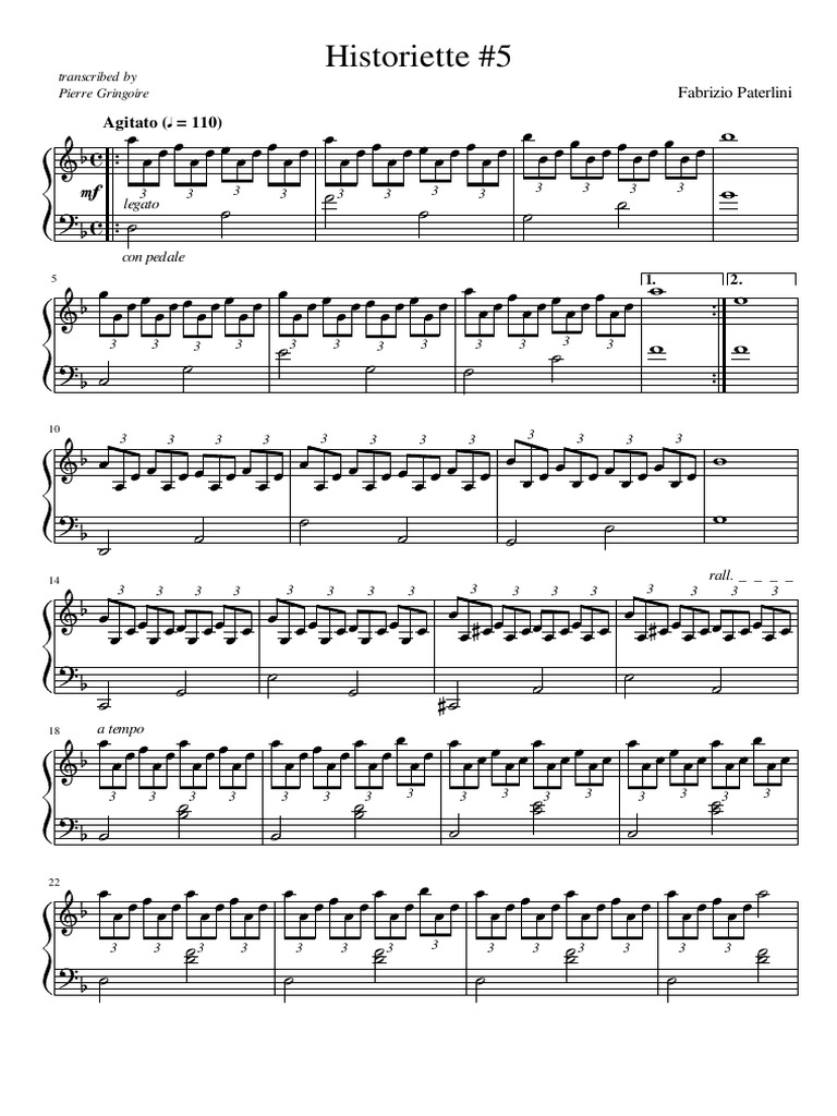 Fabrizio Paterlini Sheet Music Discount | www.simpleplanning.net