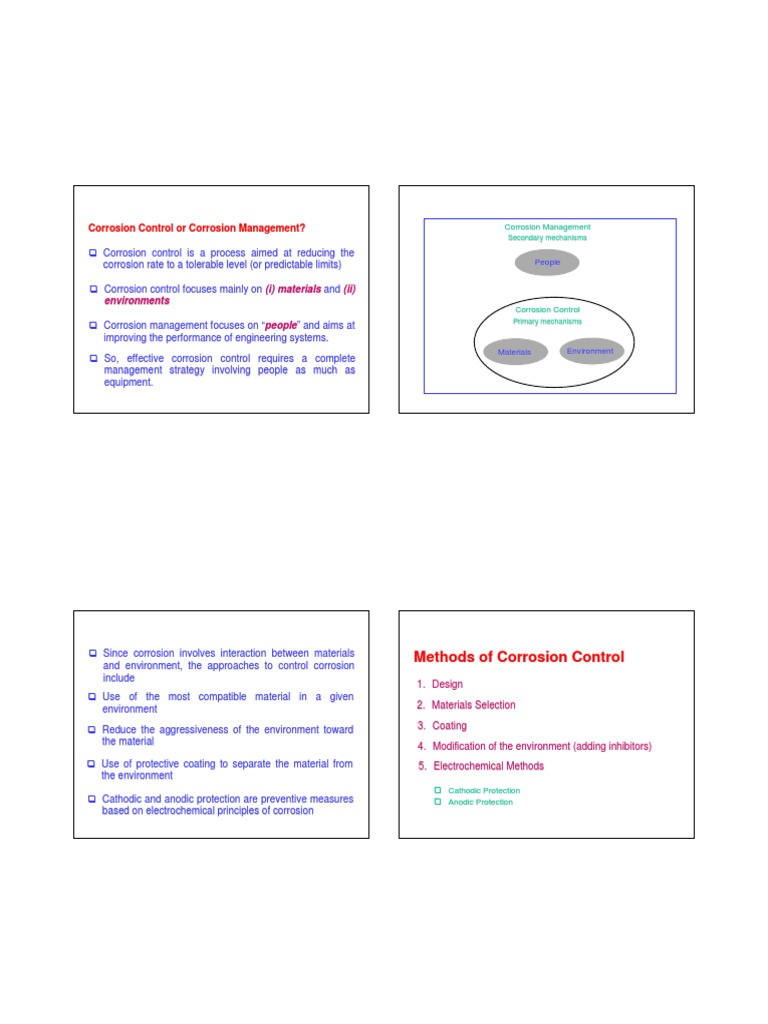 Corrosion Control or Corrosion Management? | PDF | Corrosion ...