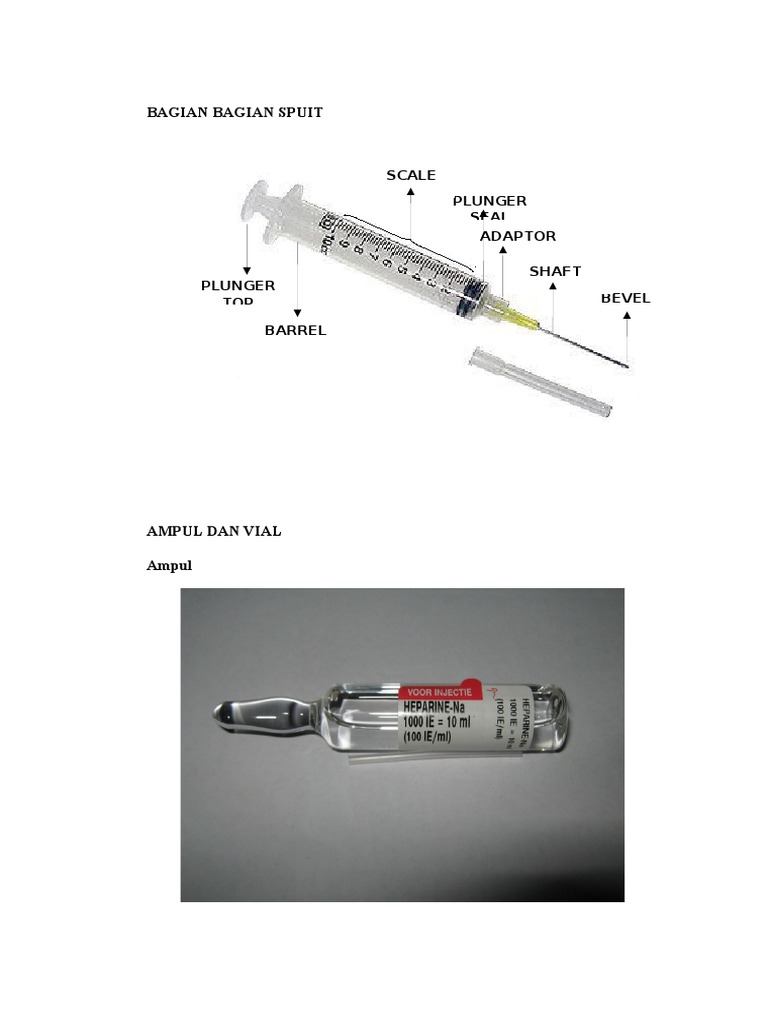 Ampul Dan Vial | PDF