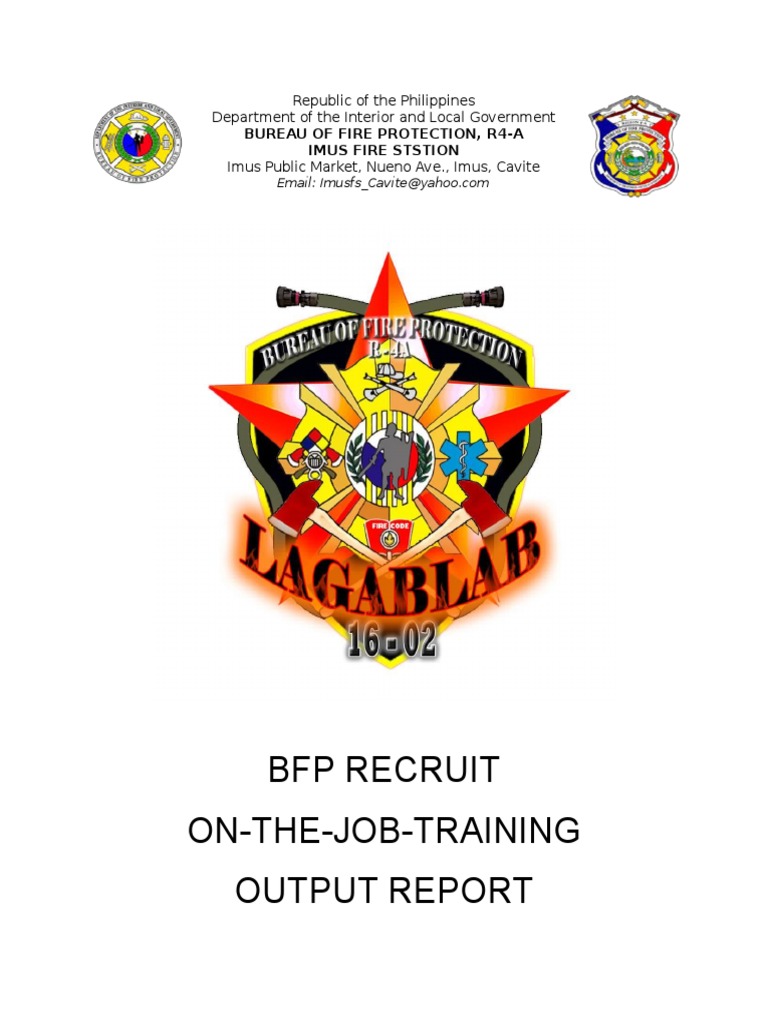 Imus Fire Station OJT Output Report | PDF