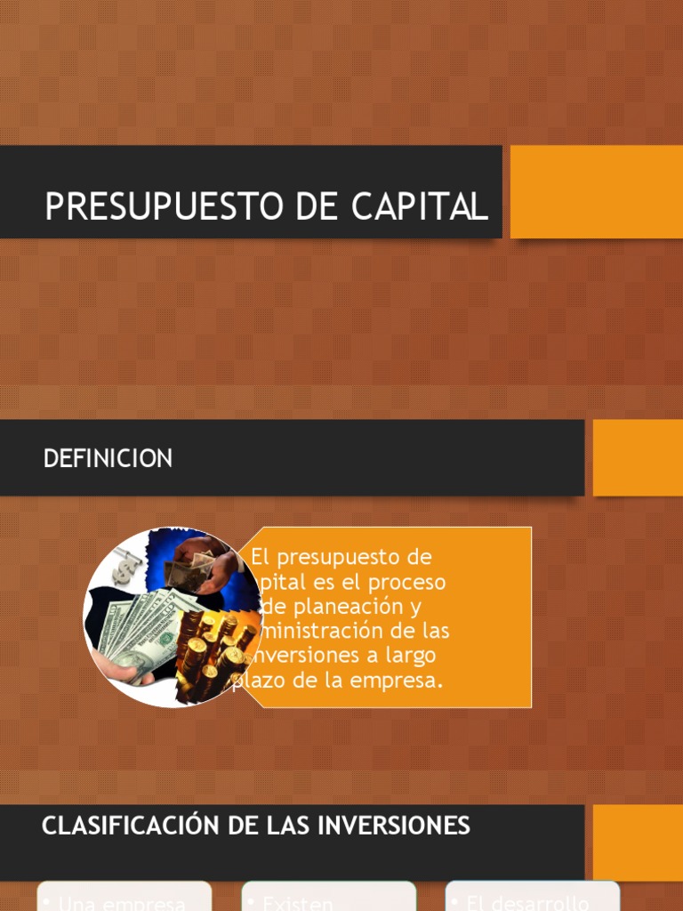 Presupuesto de Capital | PDF | Presupuesto | Inversiones