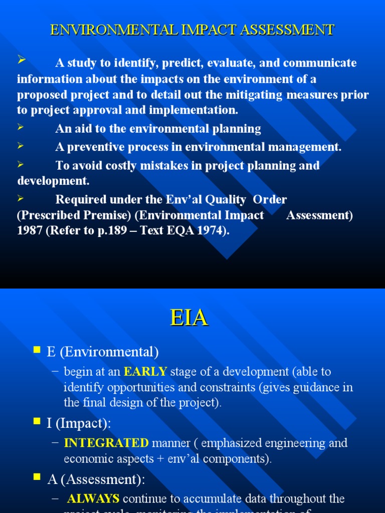 Environmental Impact Assessment | PDF | Environmental Impact Assessment ...