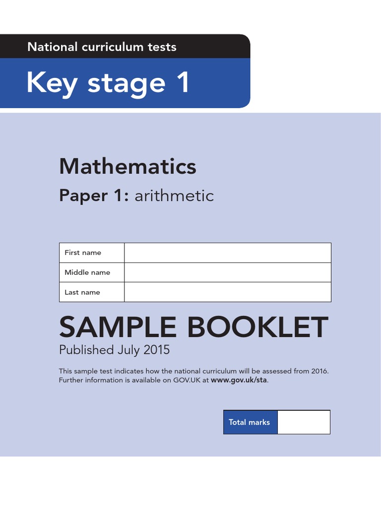 Key Stage 1: Mathematics | PDF