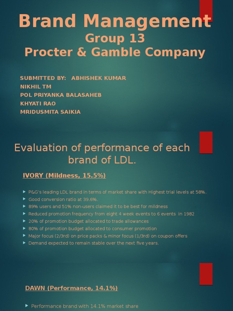 Proctor and Gamble | PDF | Brand | Procter & Gamble