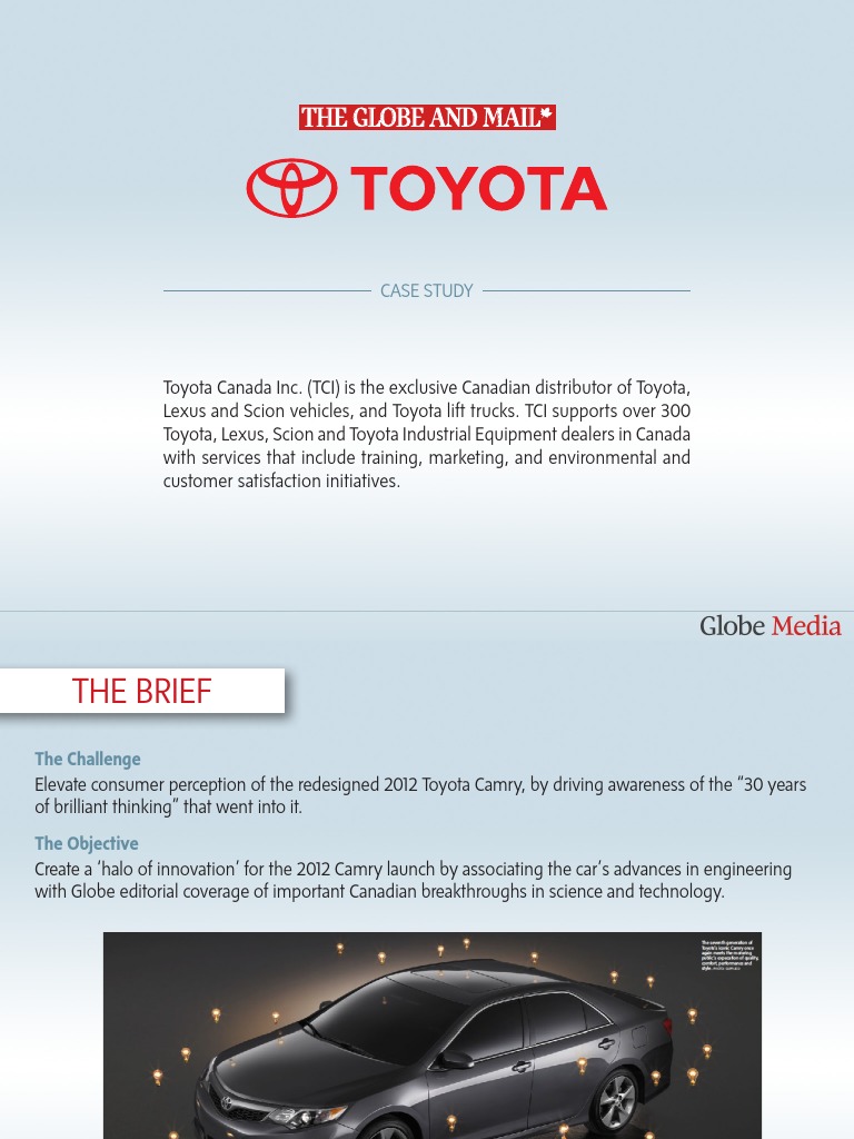 Case Study: Toyota Discoveries | PDF | Finance & Money Management