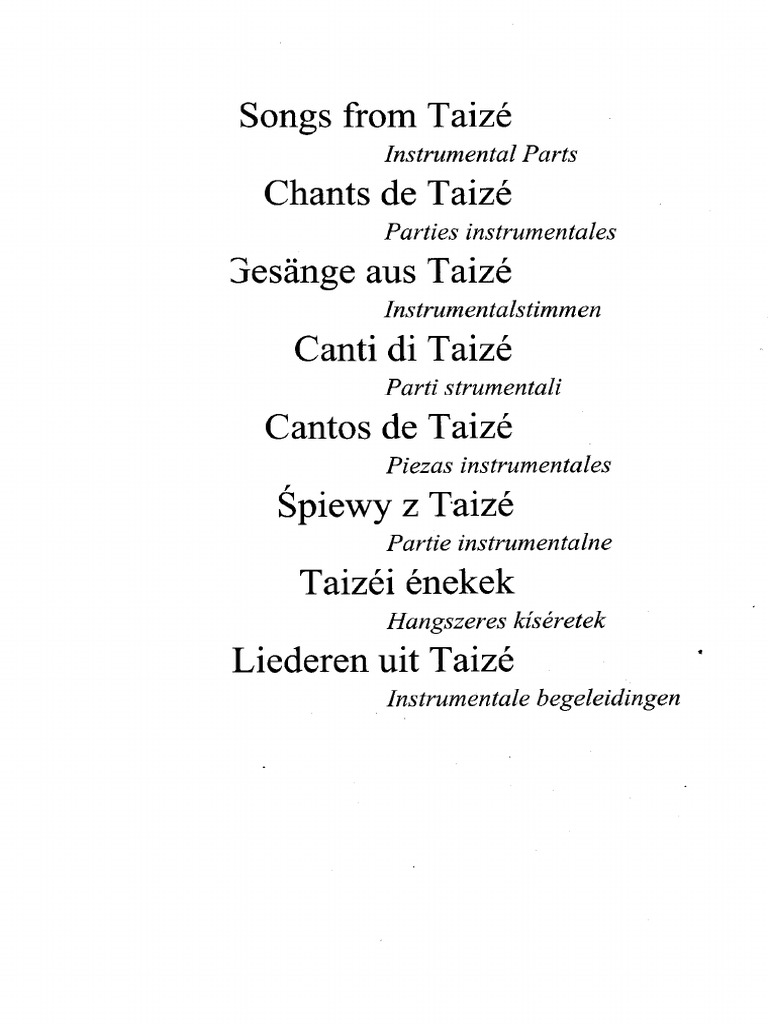 Libro Completo Taizè.pdf | PDF