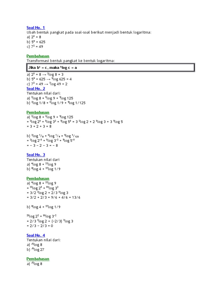 Logaritma 1 | PDF | Metode & Bahan Ajar | Komputer