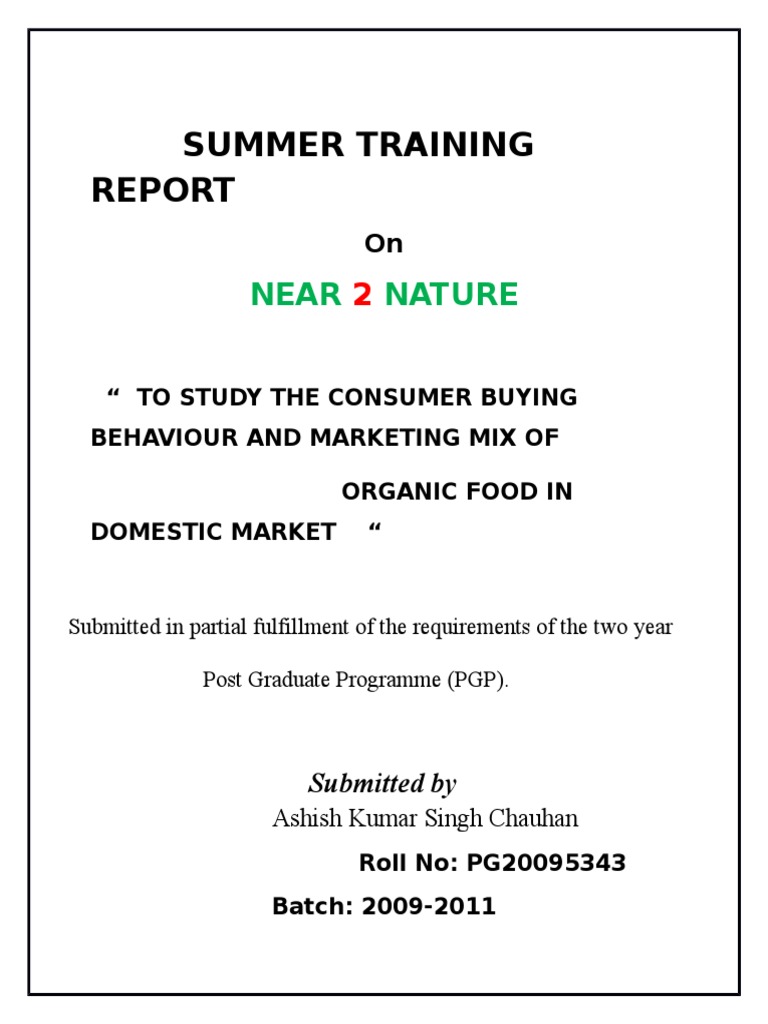 Organic Food Project Final | PDF | Organic Farming | Organic Foods