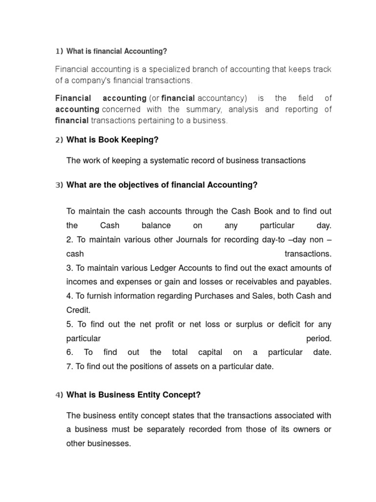 Financial Accounting Explained Simply | PDF | Financial Accounting ...