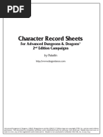 Talislanta 5E Character Sheet | PDF