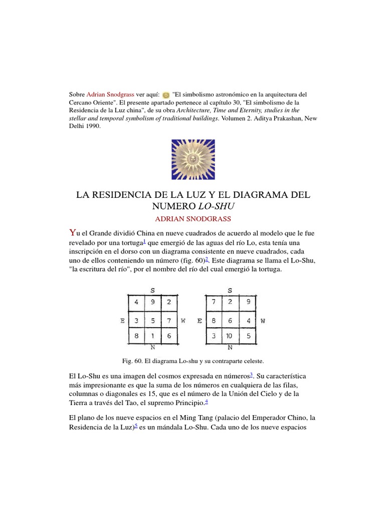 Adrian Snodgrass - La Residencia de La Luz y El Diagrama Del Número Lo ...