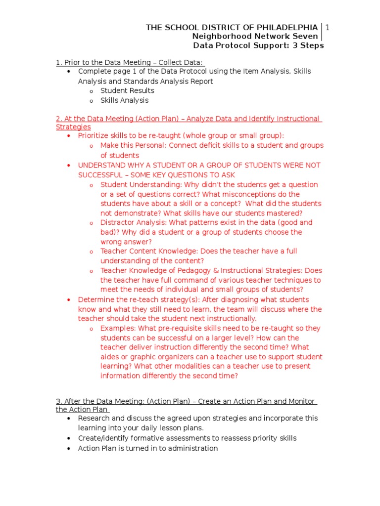 Data Protocol Support - 3 Steps | PDF