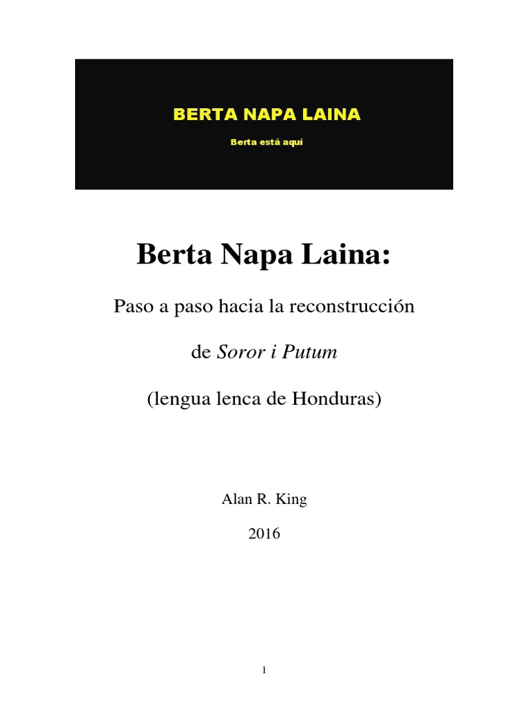 Lengua Lenca de Honduras | PDF | Palabra | Escritura