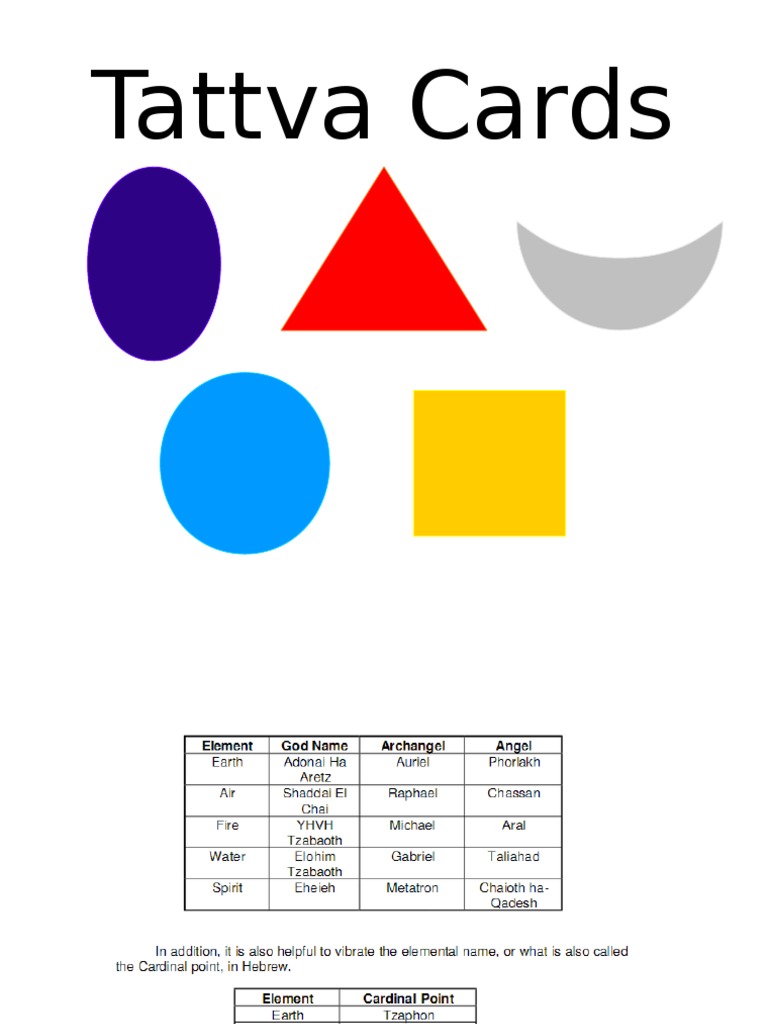 Tattva-Cards - PPT 2 | PDF
