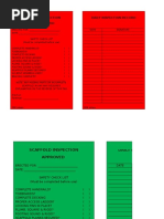 Lifting-Lashing Gear Inspection Checklist | PDF | Rope | Manufactured Goods