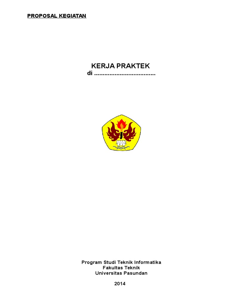 Proposal Kerja Praktek | PDF