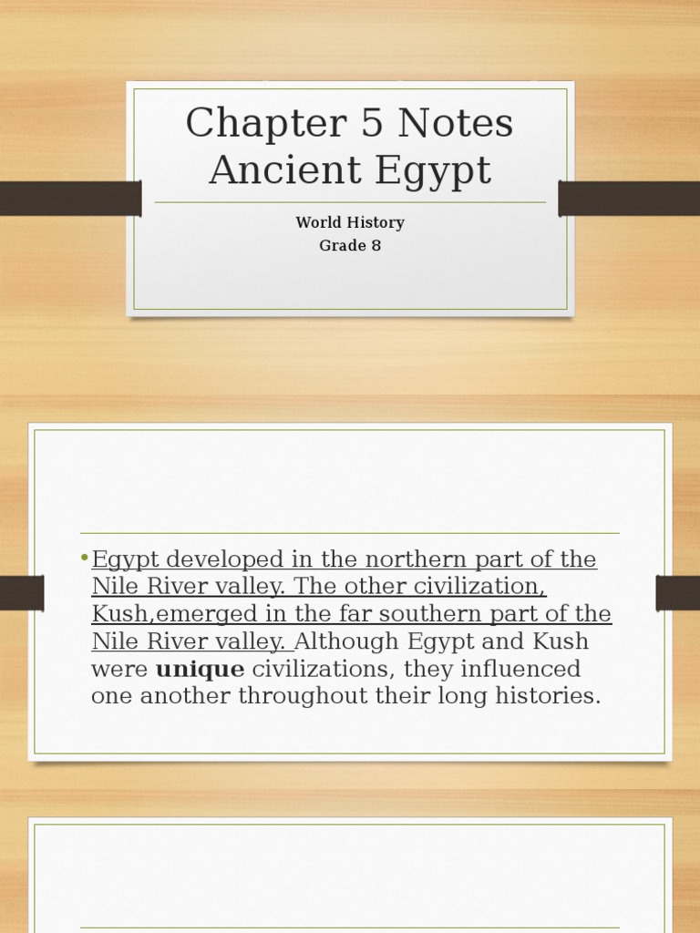 Chapter 5 Notes Ancient Egypt: World History Grade 8 | PDF | Ancient ...