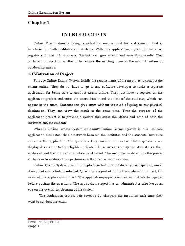 Online Examination System Overview | PDF | Standardized Tests | Test ...