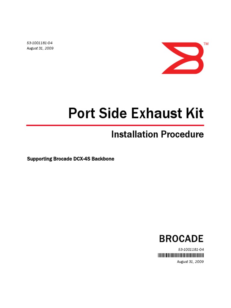 Port Side Exhaust Kit: Installation Procedure | PDF | Nut (Hardware ...