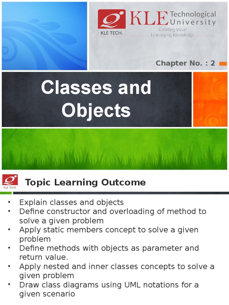 Chapter 2 Pdf Constructor Object Oriented Programming Programming