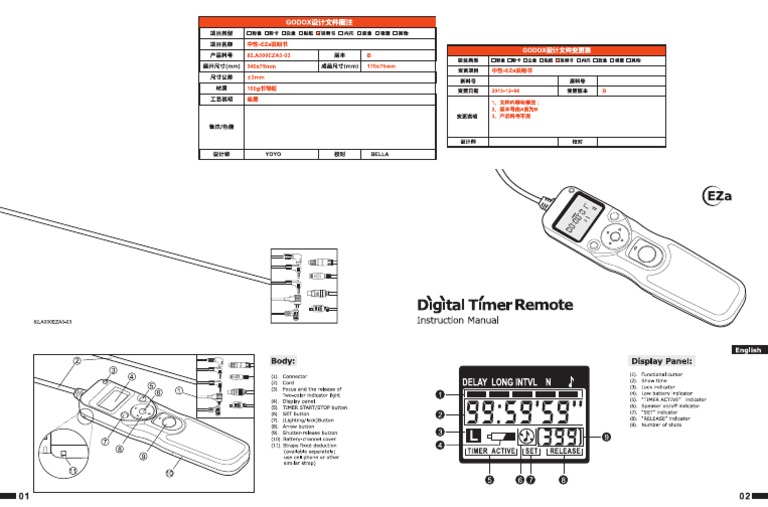 Timer Remote Rs-60e3 Eza-C1 | PDF