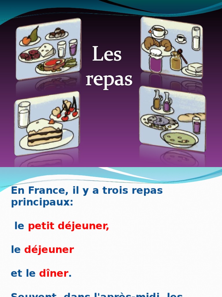 Les Repas en France | PDF