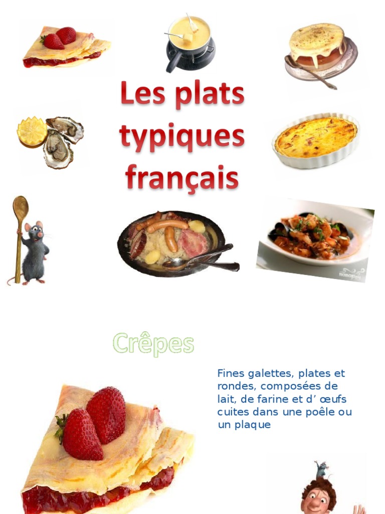 Les Plats Typiques Francais