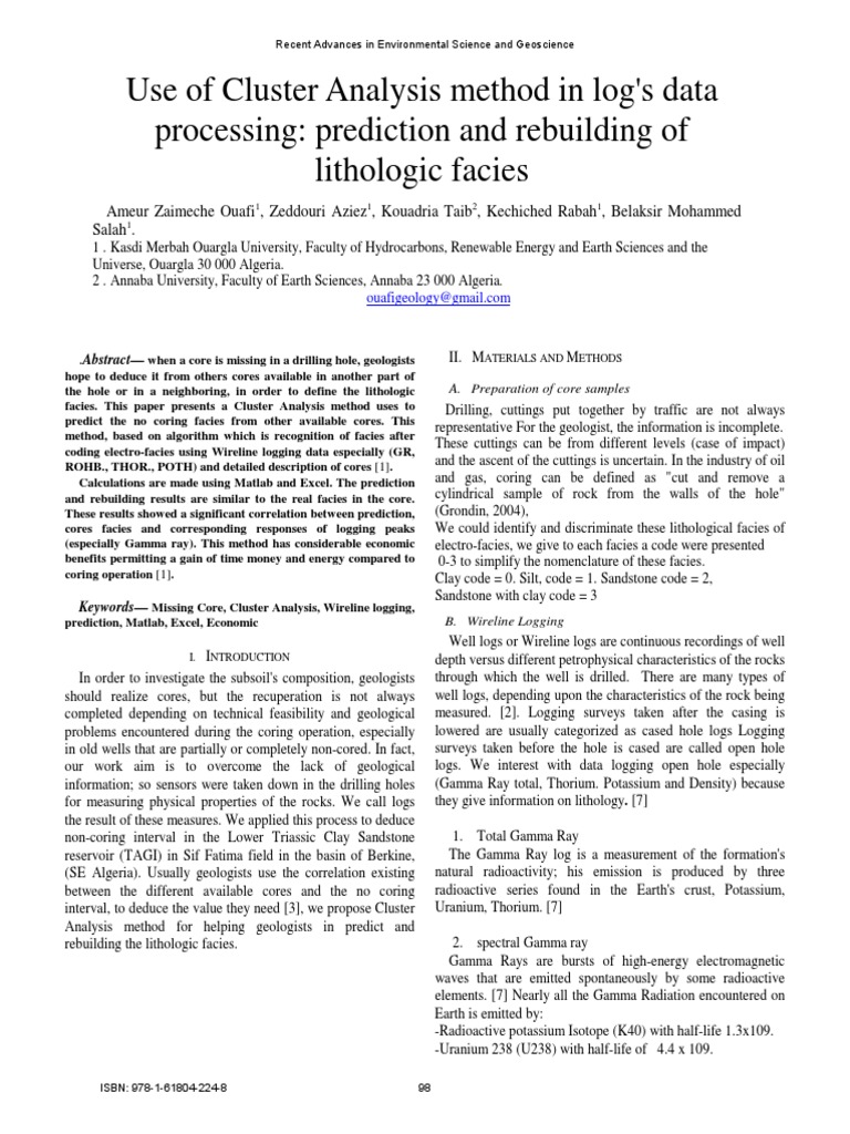 Cluster Analysis Using Excel and Matlab PDF | PDF | Radioactive Decay ...