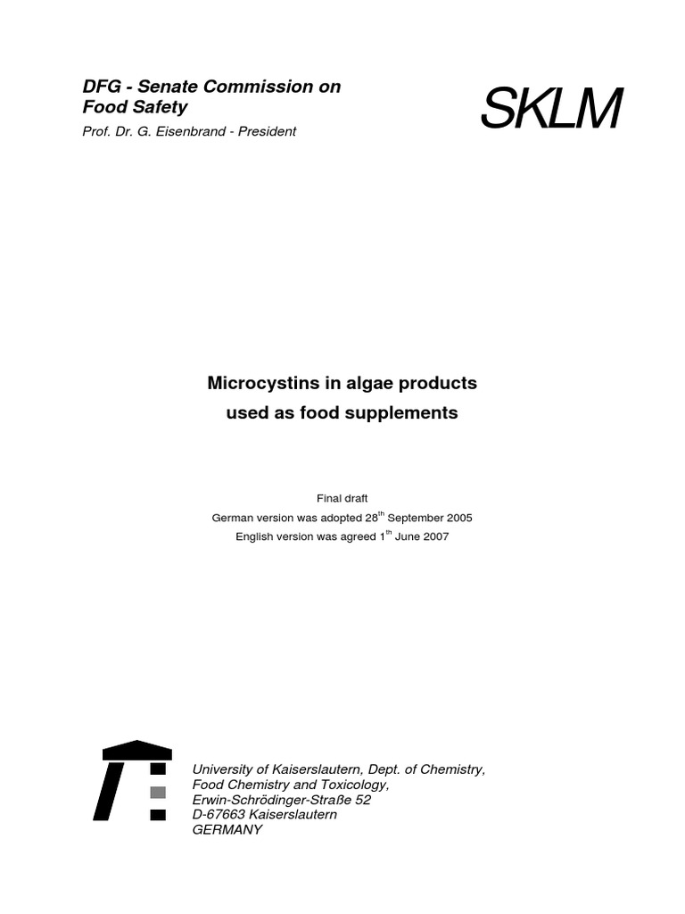 SKLM Microcystine 07 en PDF | PDF | Toxicity | Toxicology