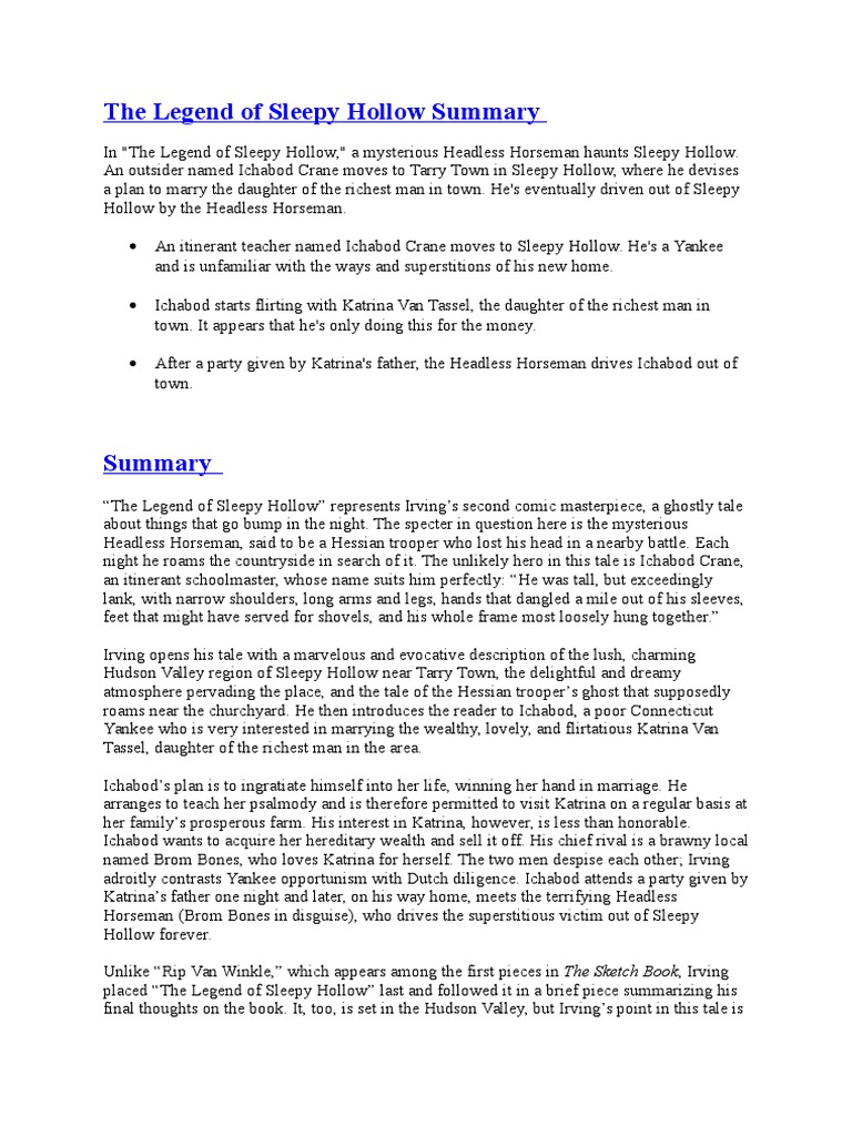 An in-depth analysis of Washington Irving's classic short story 'The ...