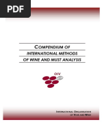 OIV Methods for Wine Analysis Standards | PDF | Sucrose | Chemistry