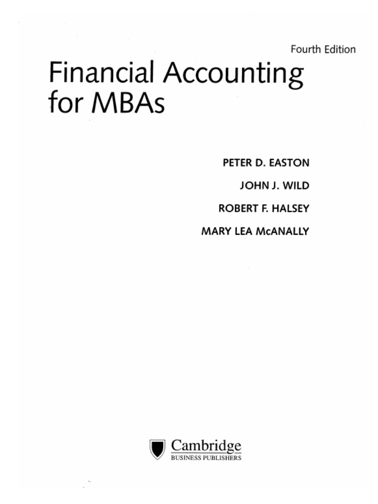 Financial Accounting For Mbas | PDF | Business