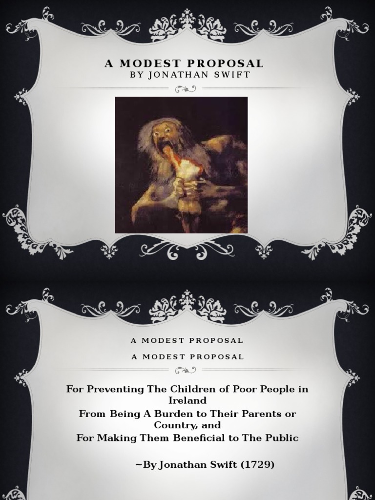 A Modest Proposal: by Jonathan Swift | PDF