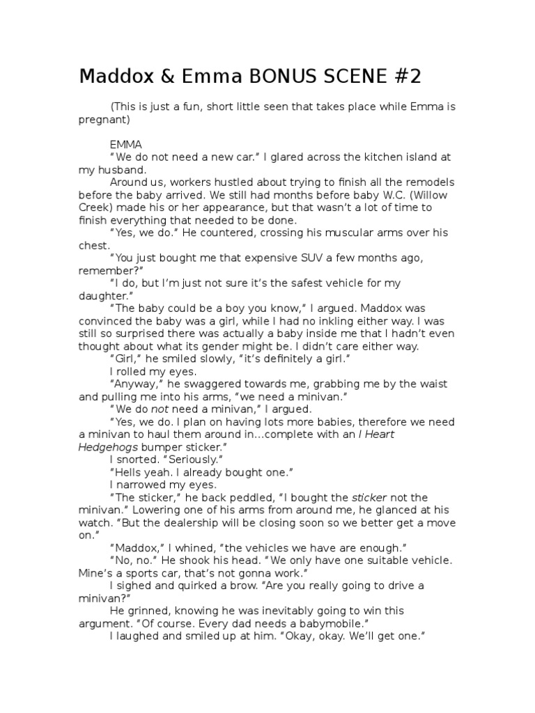 Maddox & Emma BONUS SCENE #2: Hedgehogs Bumper Sticker." | PDF | Leisure
