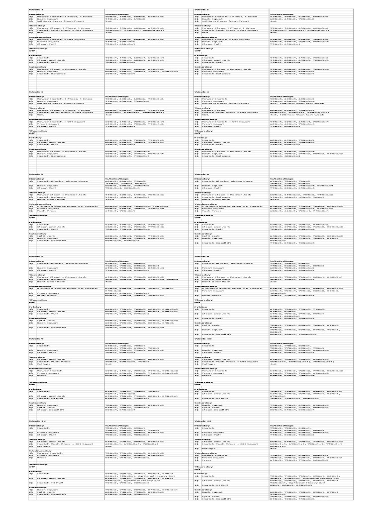 Juggernaut Weightlifting Program | PDF | Athletic Sports | Sports
