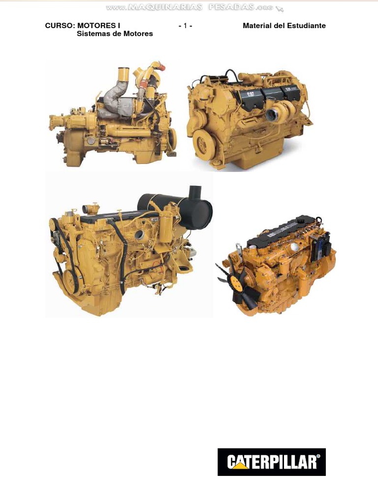 Manual Motores Diesel Caterpillar Funcionamiento Combustion Componentes ...