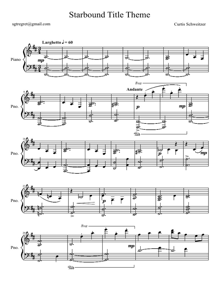 Starbound Title Theme | PDF