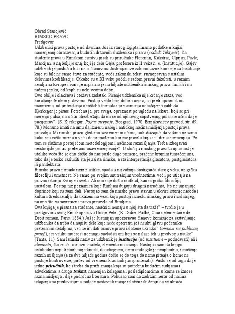 Rimsko Pravo | PDF