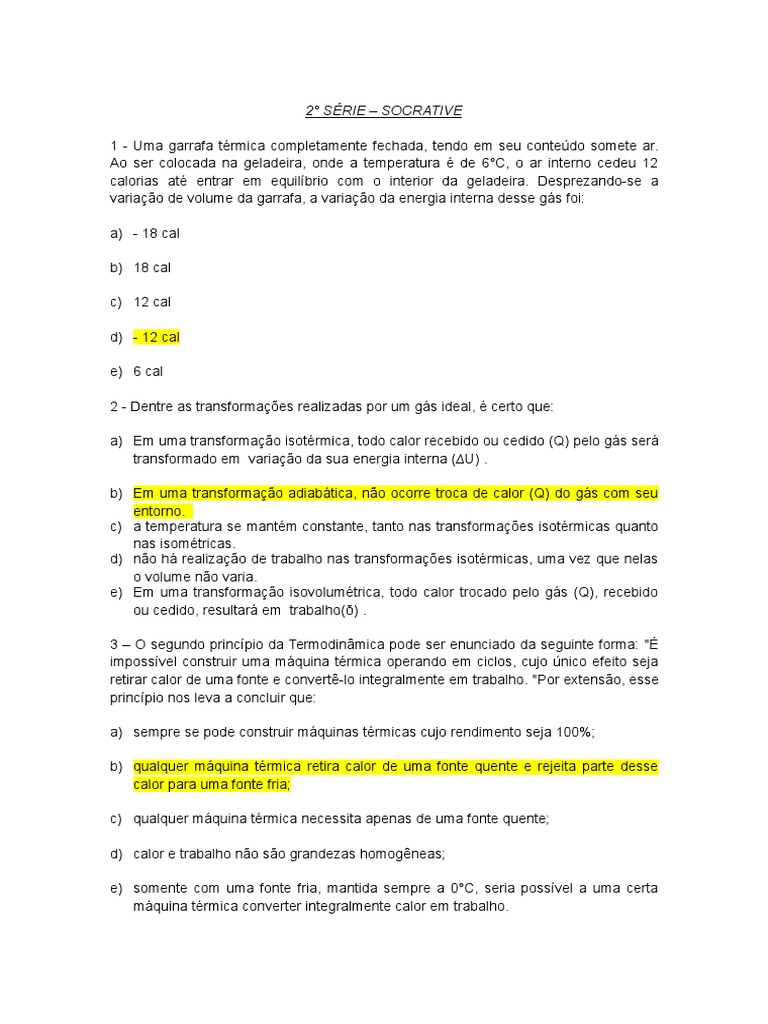 1° Socrative - 2° SÉRIE | PDF
