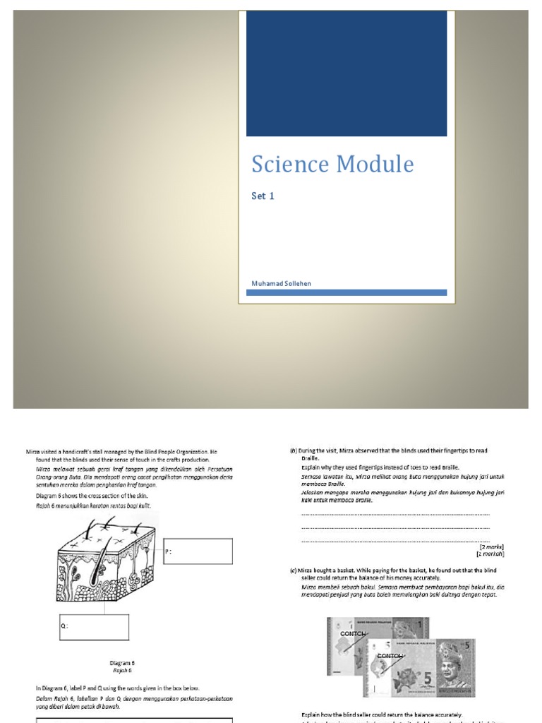 Science Module: Energy Changes and Anatomy | PDF | Science & Mathematics