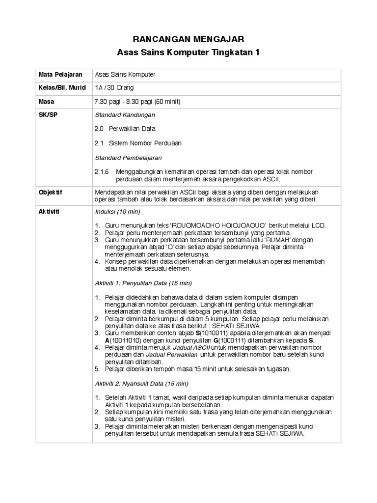 RPH Ask F1 PDF | PDF