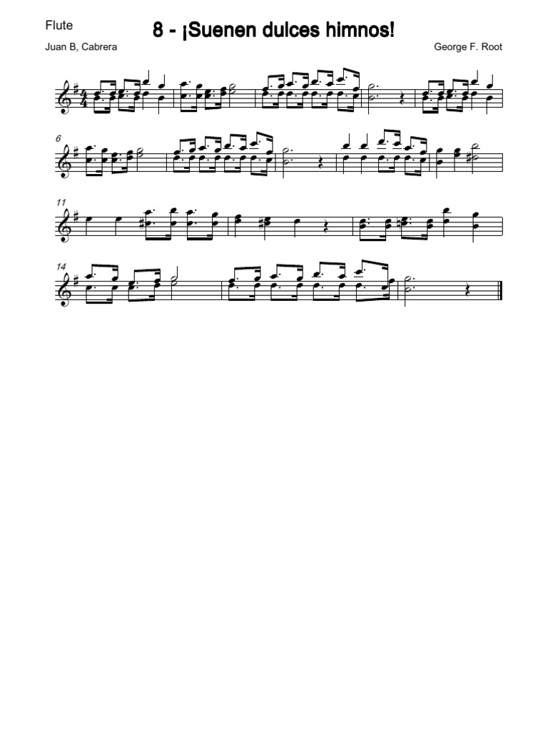 ¡Suenen dulces himnos! Partitura | PDF