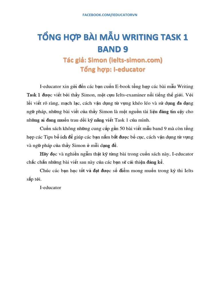 IELTS Writing Task 1 Band 9 | PDF