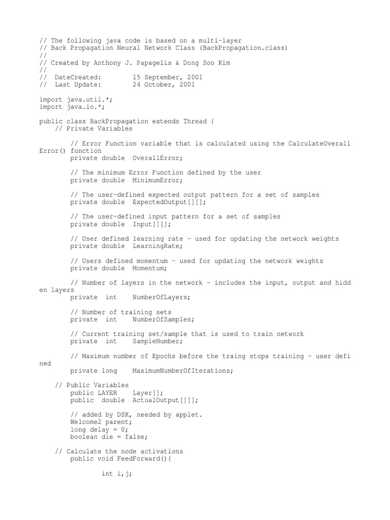 Back Propagation Neural Network | PDF | Artificial Intelligence ...